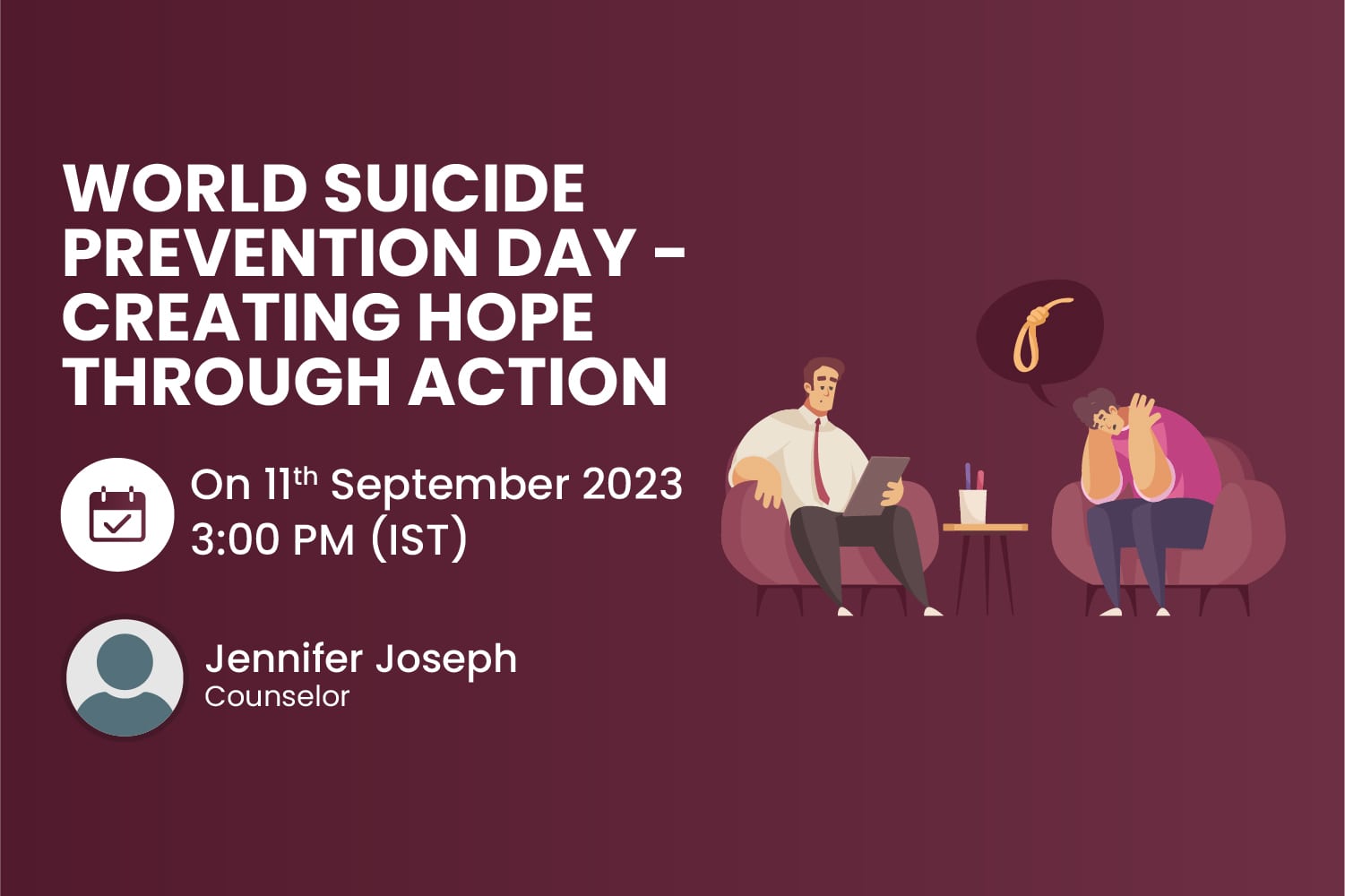 World Suicide Prevention Day - Creating Hope Through Action - The ...